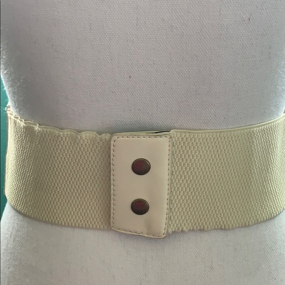 Accessories | Wide Cream Belt | Poshmark